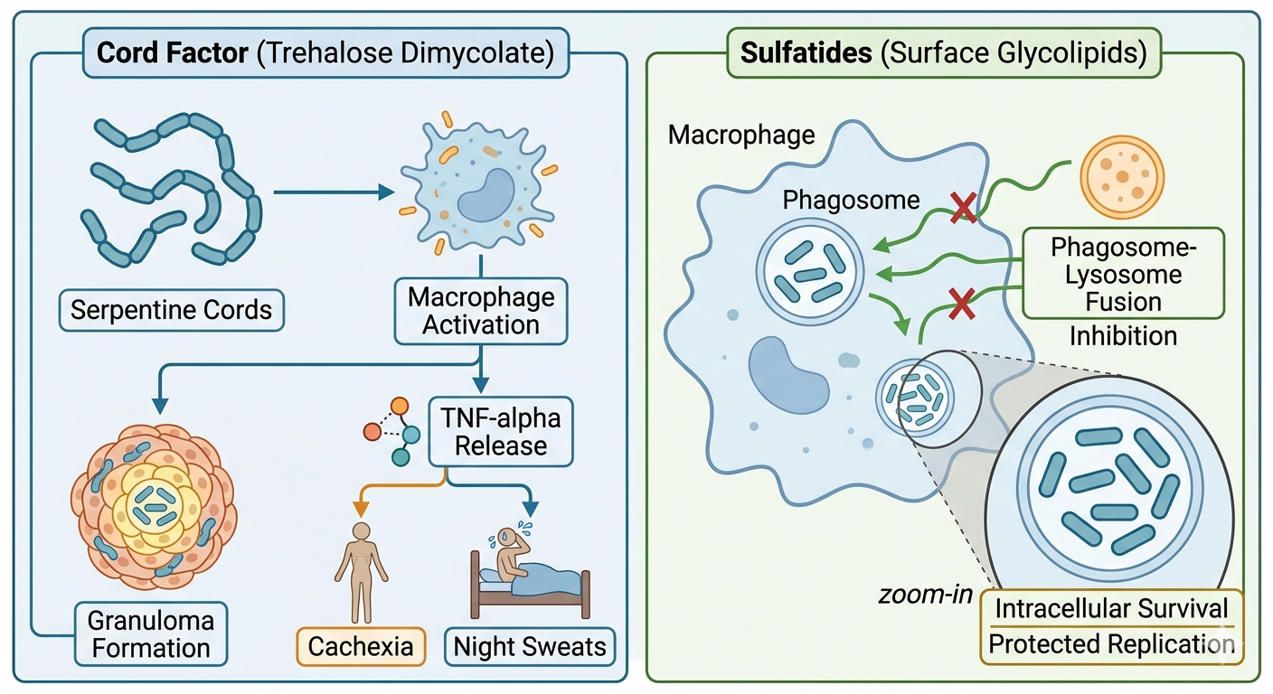 U01.17.053 Mycobacterium tuberculosis Virulence: Cord Factor and Sulfatides